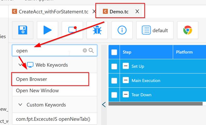 Create New Test Case