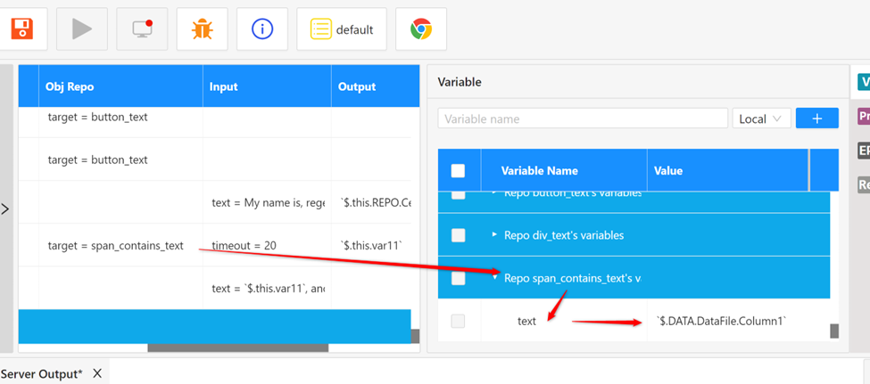 Identify dynamic UI Object